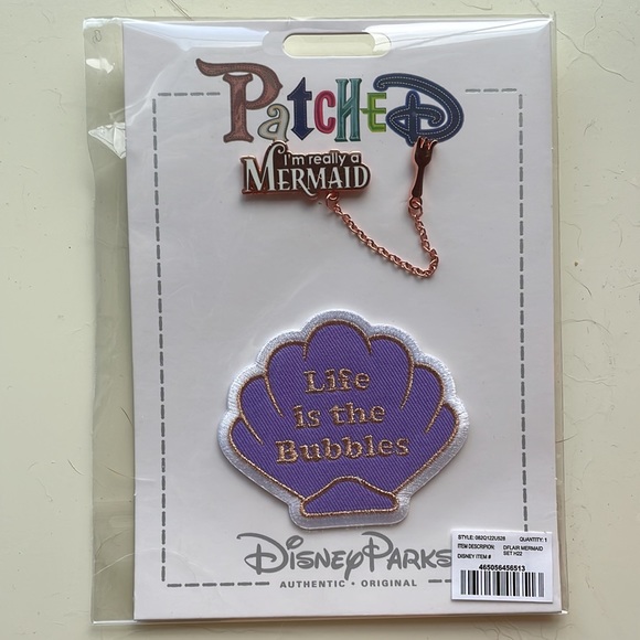 Disney | Jewelry | The Little Mermaid Flair Pin And Patch Flair Set ...